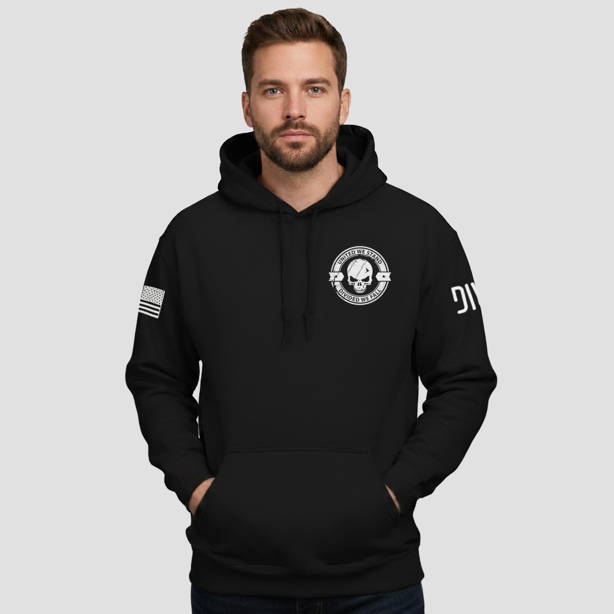 United We Stand Hoodie - American Made Print | Dion Wear